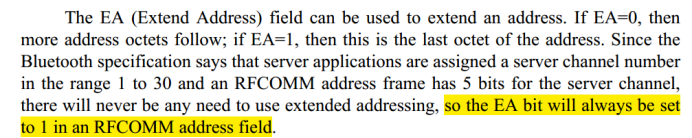 一文彻底明白 传统蓝牙协议栈RFCOMM协议（bluetooth rfcomm）帧格式-电子工程专辑