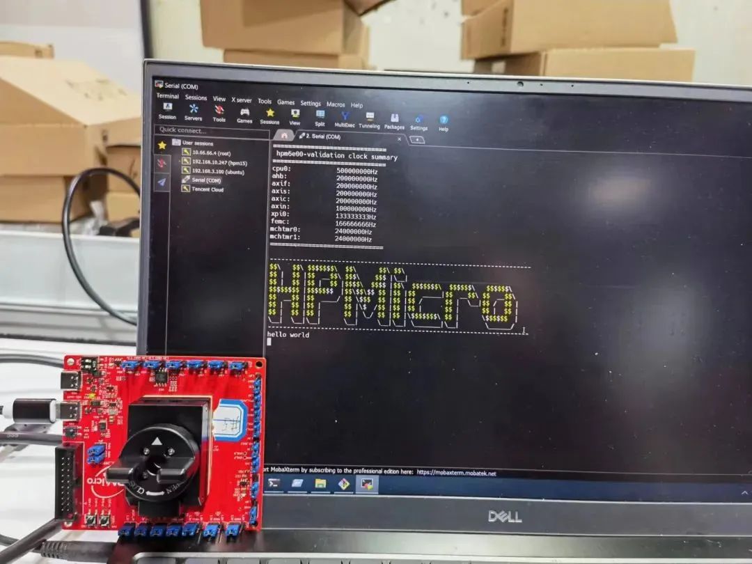 国内首款内嵌ESC的高性能MCU先楫半导体HPM6E00芯片成功点亮-电子工程专辑