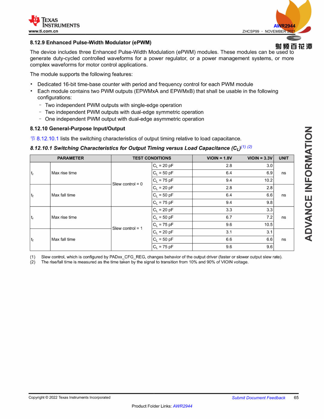 TI新款77G雷达芯片AWR2944芯片抢先看！-电子工程专辑