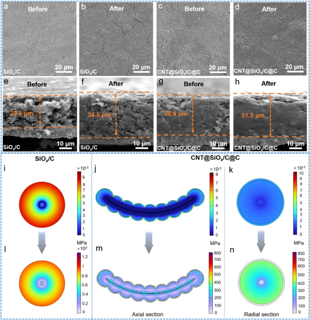 AFM:多碳结构的项链状SiOx基负极材料-电子工程专辑