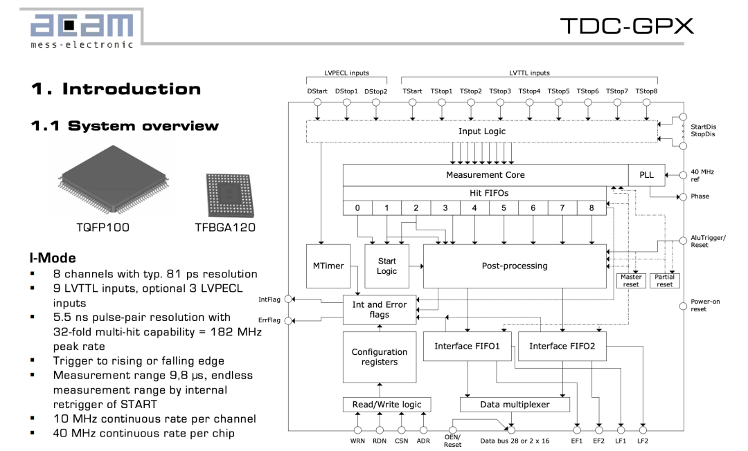 TDC-GPX 时间捕捉器（皮秒级别）-电子工程专辑