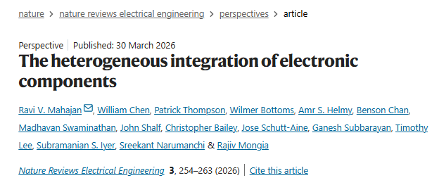 Intel团队：异构集成封装 | Nature Reviews Electrical Engineering-电子工程专辑