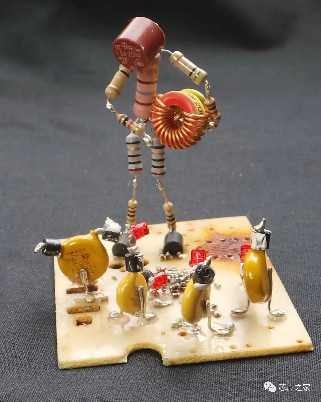 【第一期】电子元器件创意作品，附带高清原图-电子工程专辑