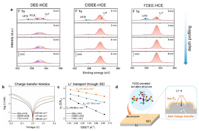 中科大任晓迪团队JACSAu：单氟代醚溶剂与高电压锂金属电池的独特界面化学-电子工程专辑