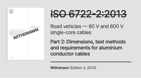 汽车电缆ISO6722标准宣布作废，全面转向ISO19642-电子工程专辑