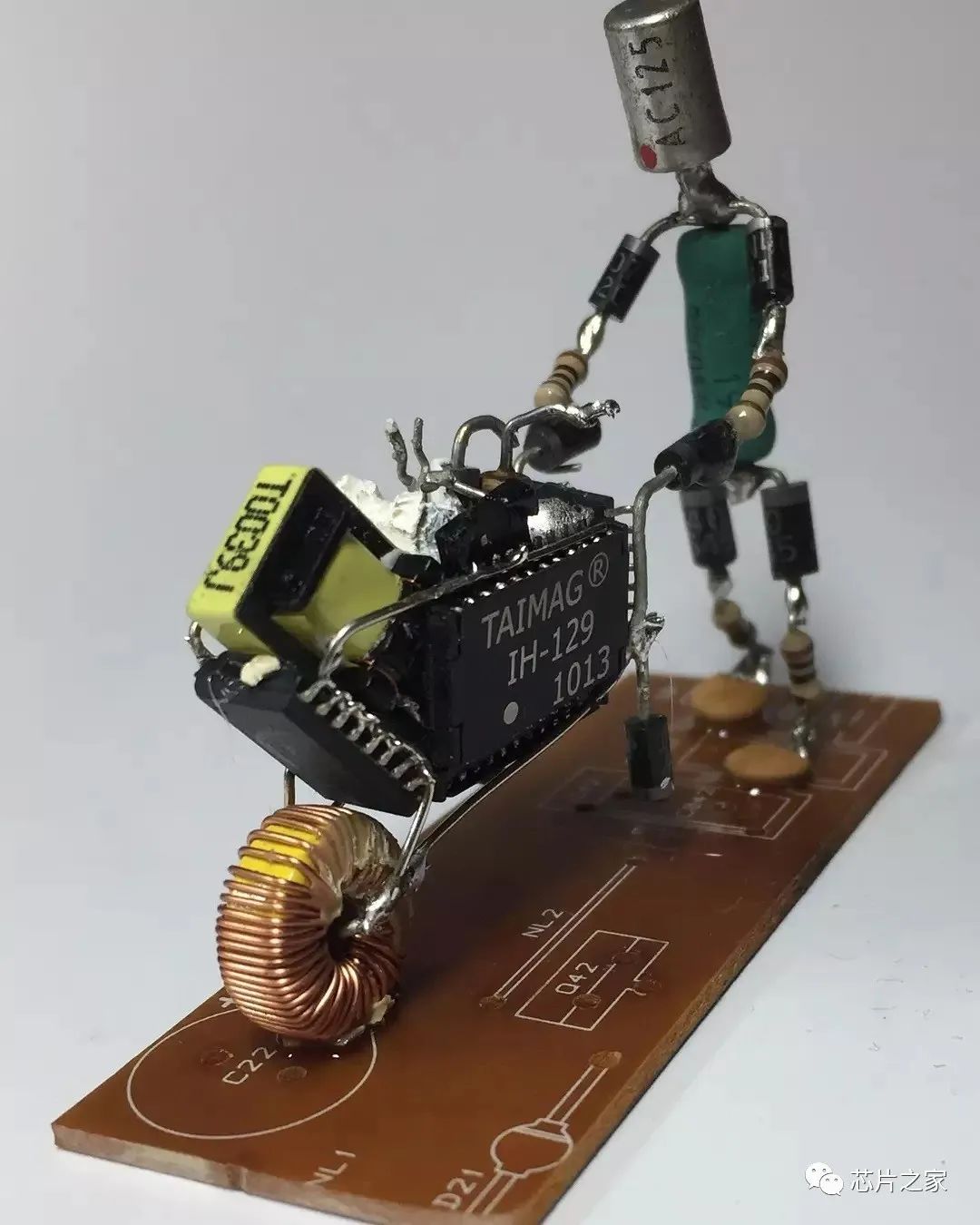 【第一期】电子元器件创意作品，附带高清原图-电子工程专辑