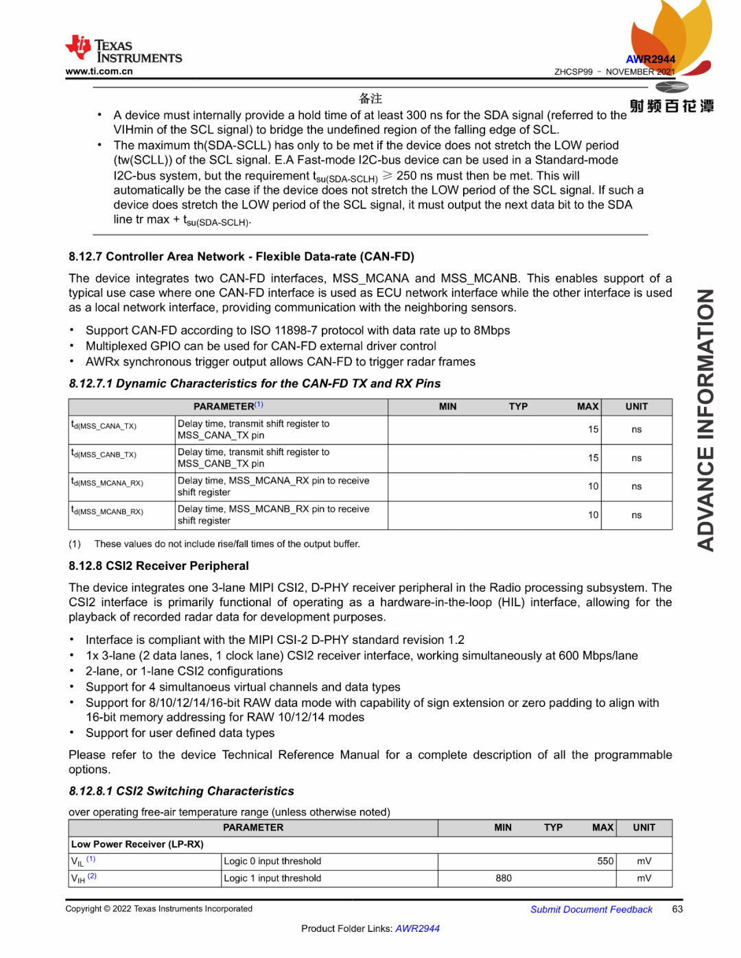 TI新款77G雷达芯片AWR2944芯片抢先看！-电子工程专辑