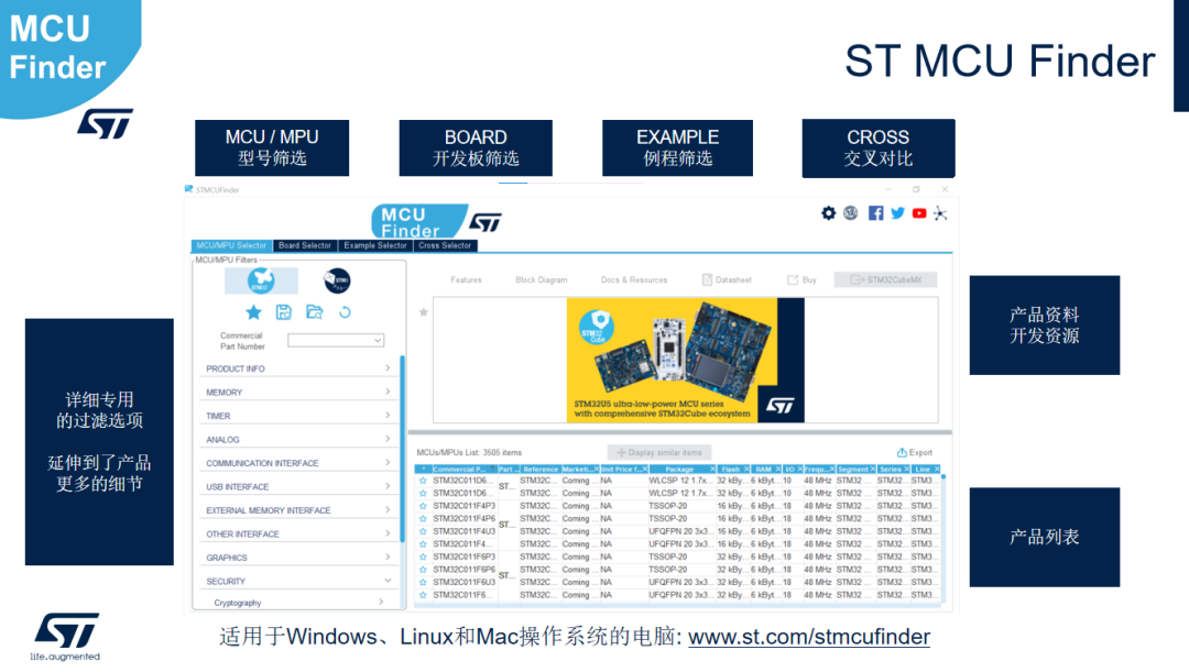 STMCUFinder：MCU/MPU选型神器-电子工程专辑