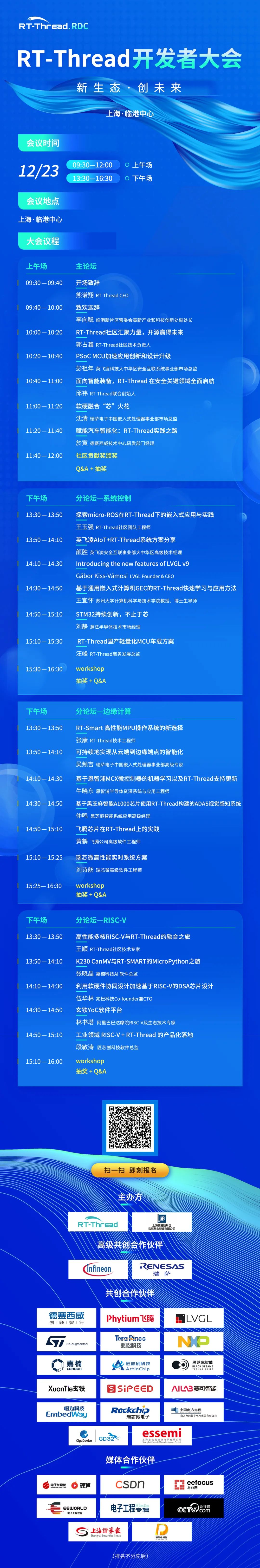 上海2023RT-Thread开发者大会参会指南-电子工程专辑