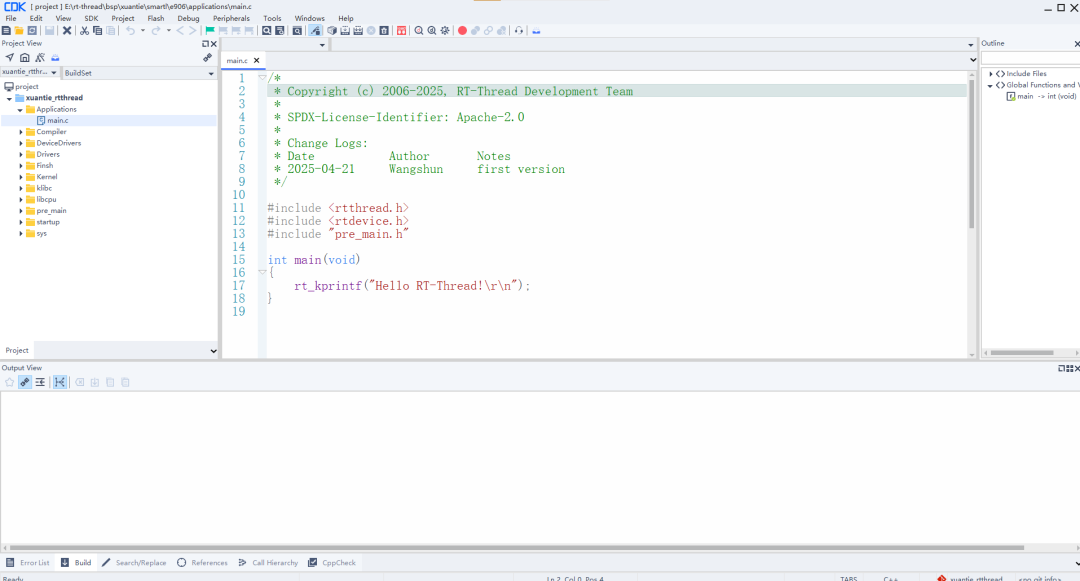 RT-Thread生成玄铁RISC-V BSP的CDK工程开发指南 | 技术集结-电子工程专辑