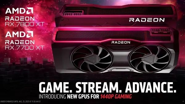 AMD正式发布RX7800/7700XT！12GB显存碾压对手16GB-电子工程专辑