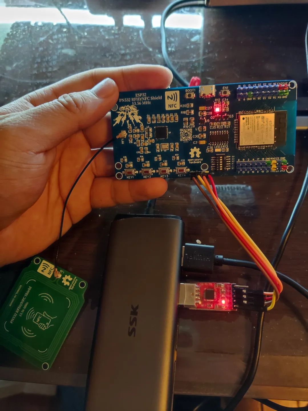 ESP32+PN532(RFID)组合板验证成功-电子工程专辑