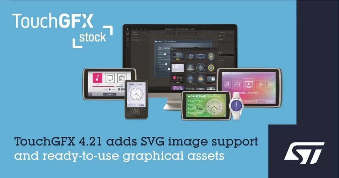 最新资讯|意法半导体TouchGFXStock简化并加快在STM32MCU上用户界面设计-电子工程专辑