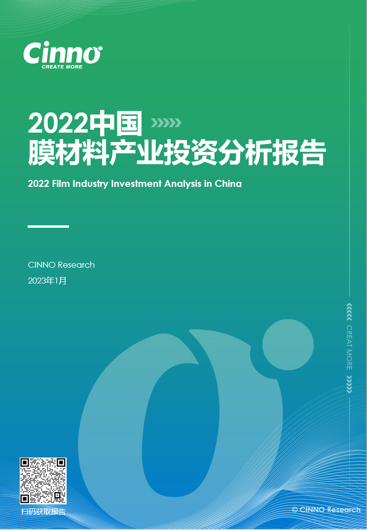CINNOResearch|2022年中国膜材产业投资总额超千亿规模，电池隔离膜占主导-电子工程专辑