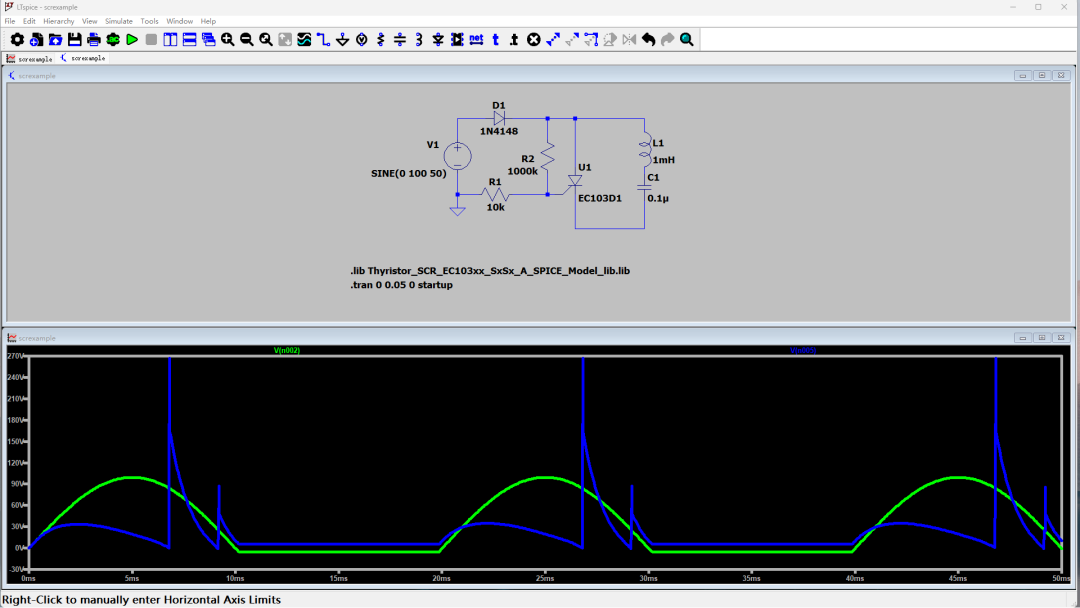 LTspice仿真SCR脉冲电路-电子工程专辑