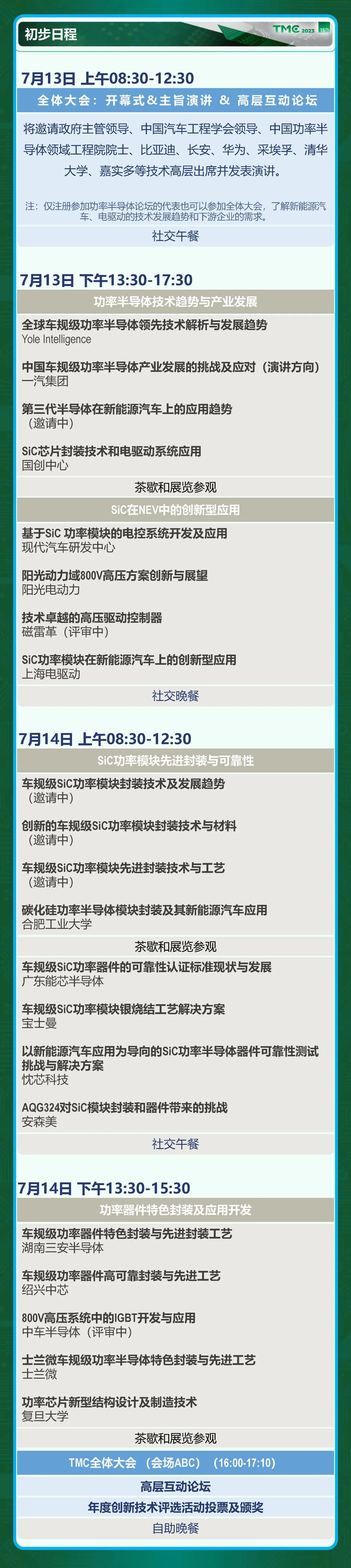 TMC2023-车规级功率半导体及应用技术论坛将于7月13-14日在青岛召开-电子工程专辑