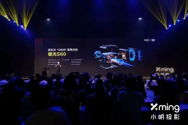 京东方与小明首发单片式LCD4K投影仪，配备5寸4KLCD投影屏-电子工程专辑