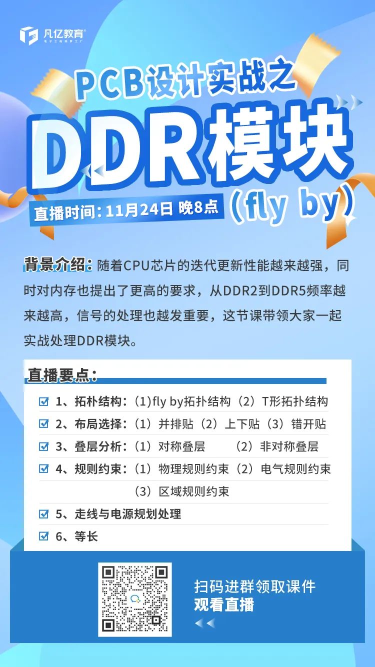 【凡亿疯狂星期五】PCB实战之DDR模块（flyby）-电子工程专辑