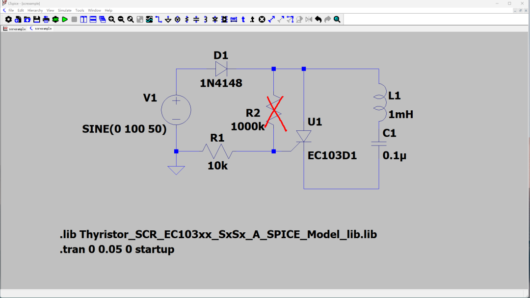 LTspice仿真SCR脉冲电路-电子工程专辑