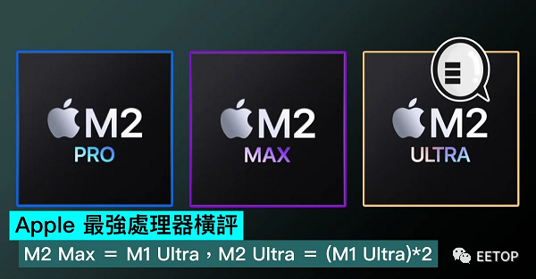苹果最强处理器横评：M2Max=M1Ultra，M2Ultra=(M1Ultra)x2；M2Ultra全网首拆-电子工程专辑