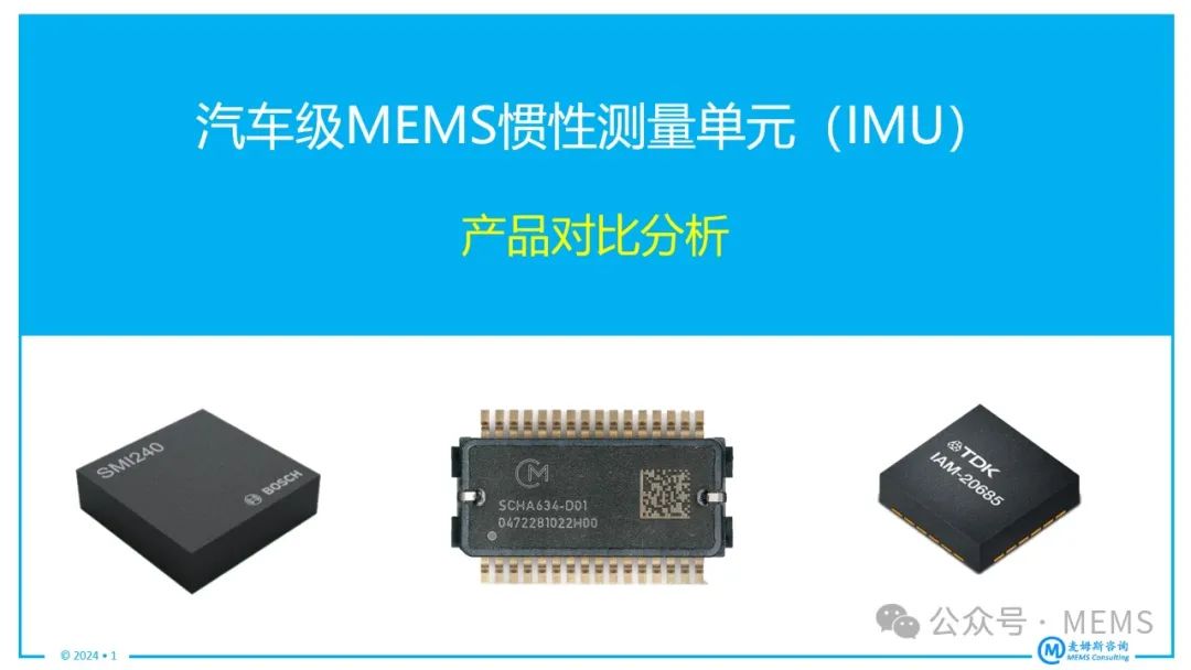 《汽车级MEMS惯性测量单元（IMU）产品对比分析-2024版》-电子工程专辑