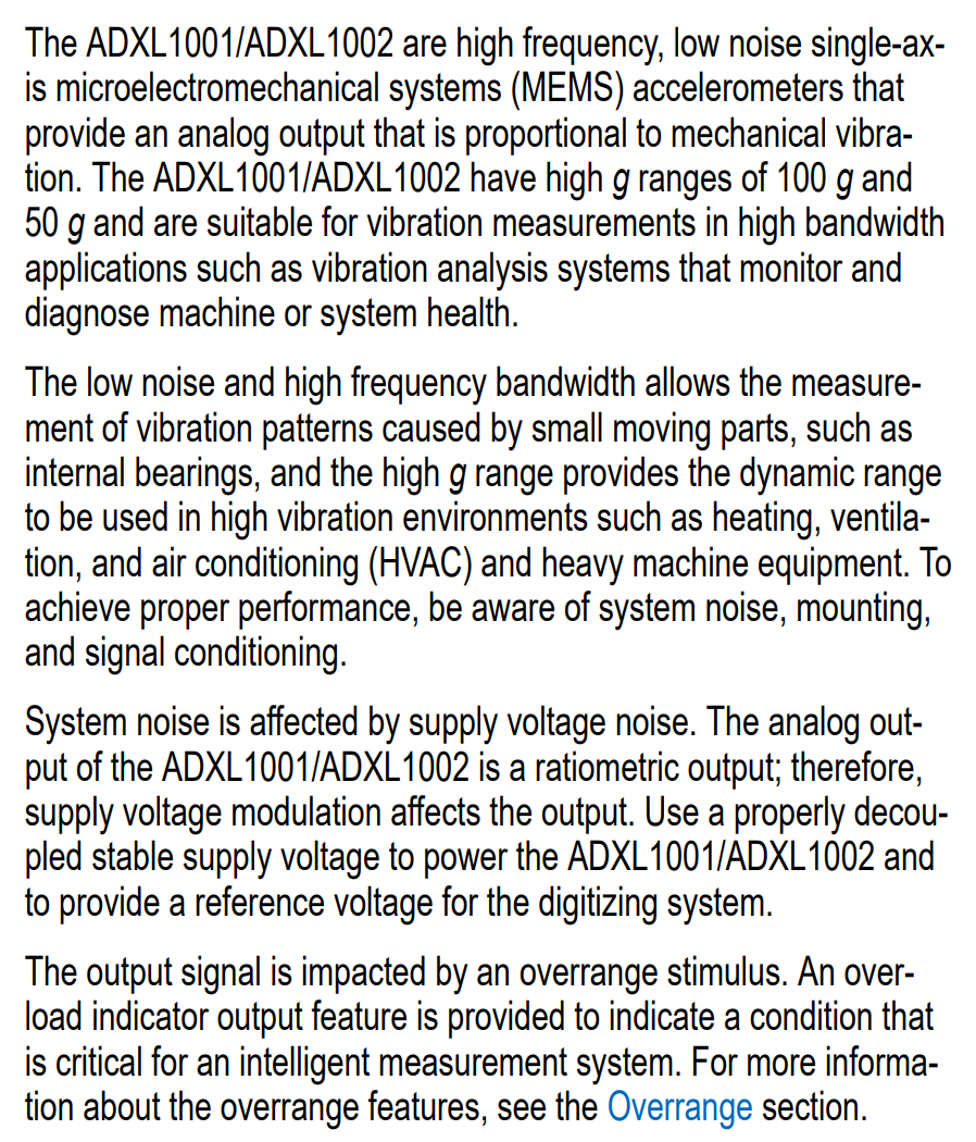 低噪声、高频 +/-100g加速度计 ：ADXL1001（在状态监控中的应用）-电子工程专辑